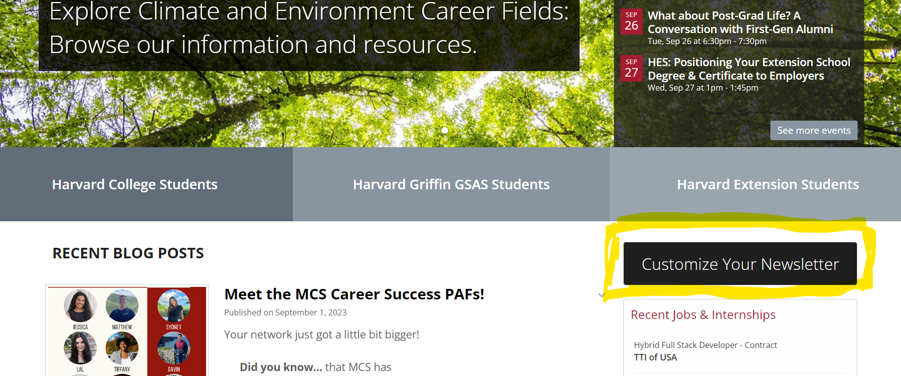 Emails from MCS: How to Maximize and Streamline – Harvard FAS | Mignone Center for Career Success